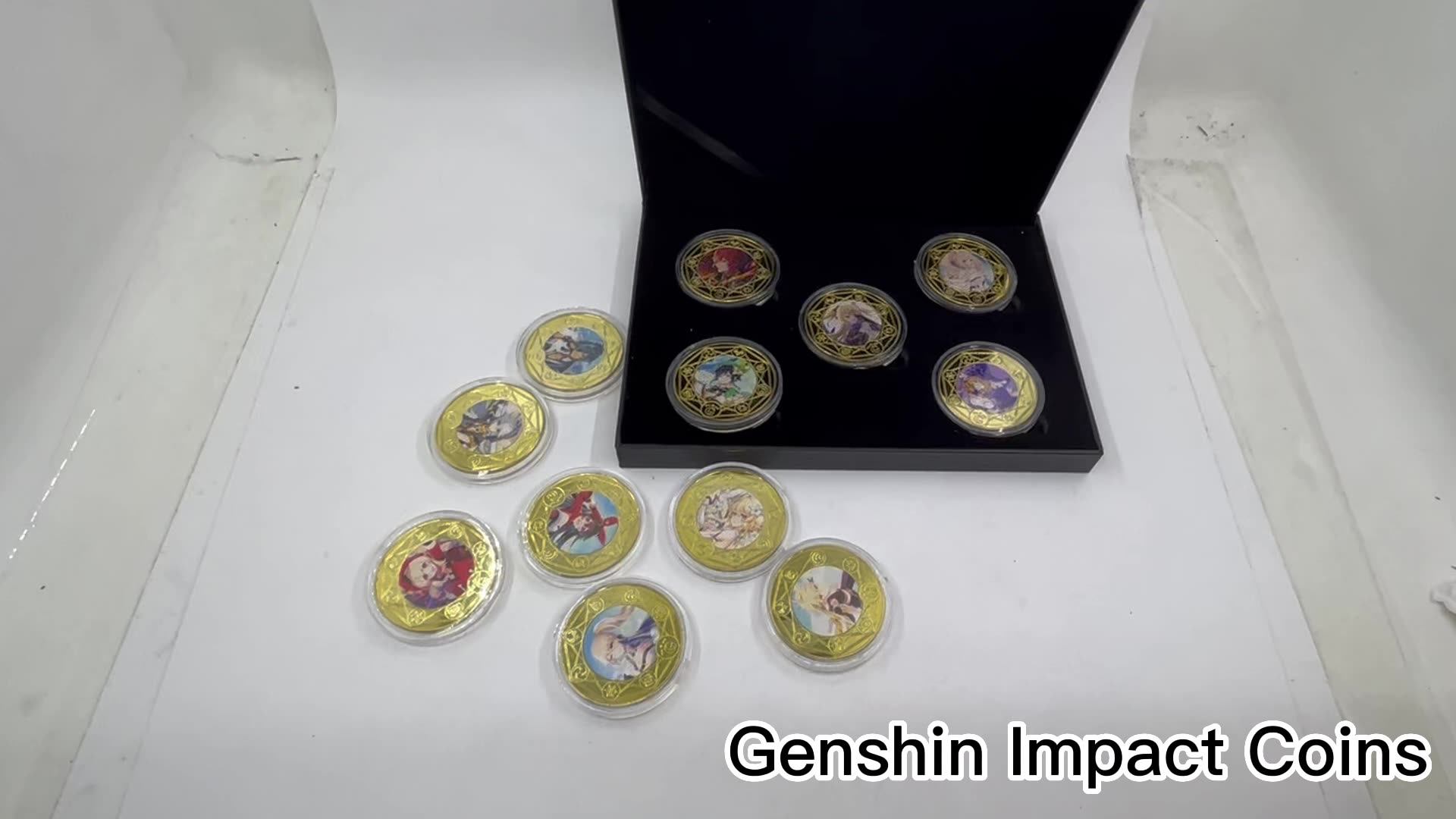 Custom Metal Anime Genshin Impact 24k Gold Plated Coin Collection To ...