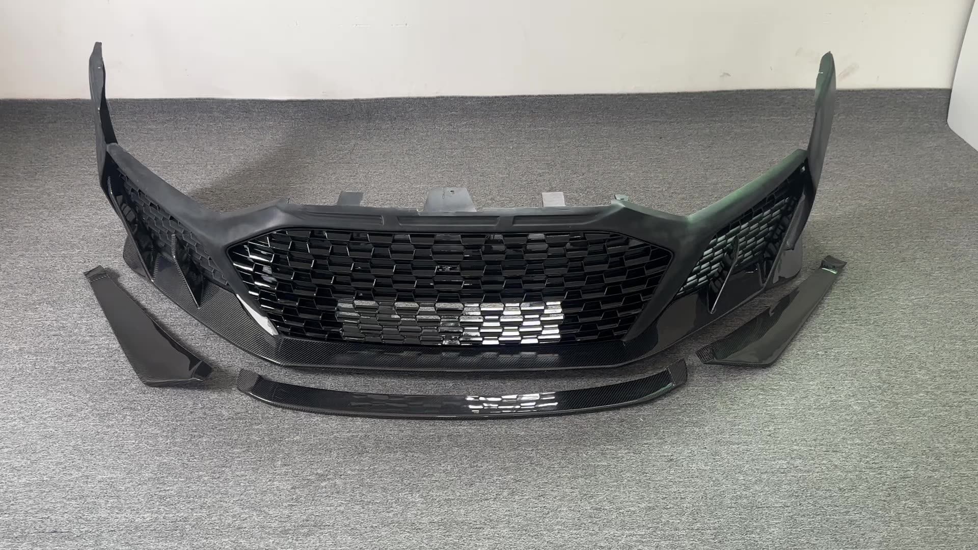 R8 Car Bumper 2016-2019 Audi R8 Upgraded Cop Style Body Kit Front ...