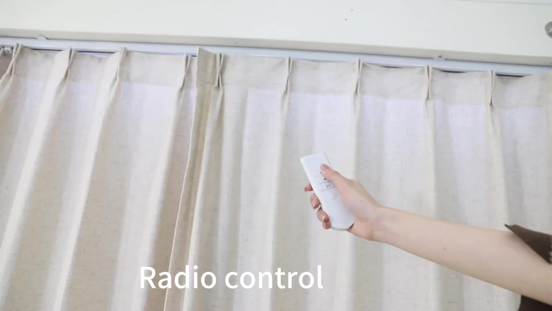 Poyal High Ceiling Smart Curtain Motor Tuya Smart Control Motorized Dc ...