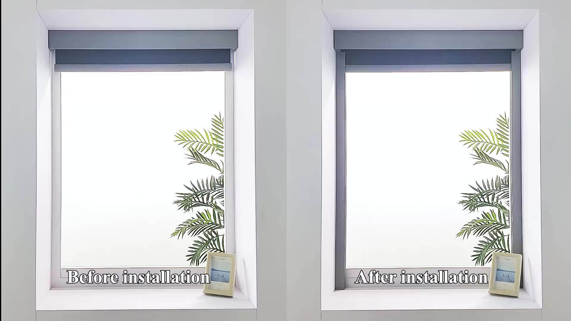 U Shaped Light Blocker Blackout Blids With Tracks Side Track For Blind ...