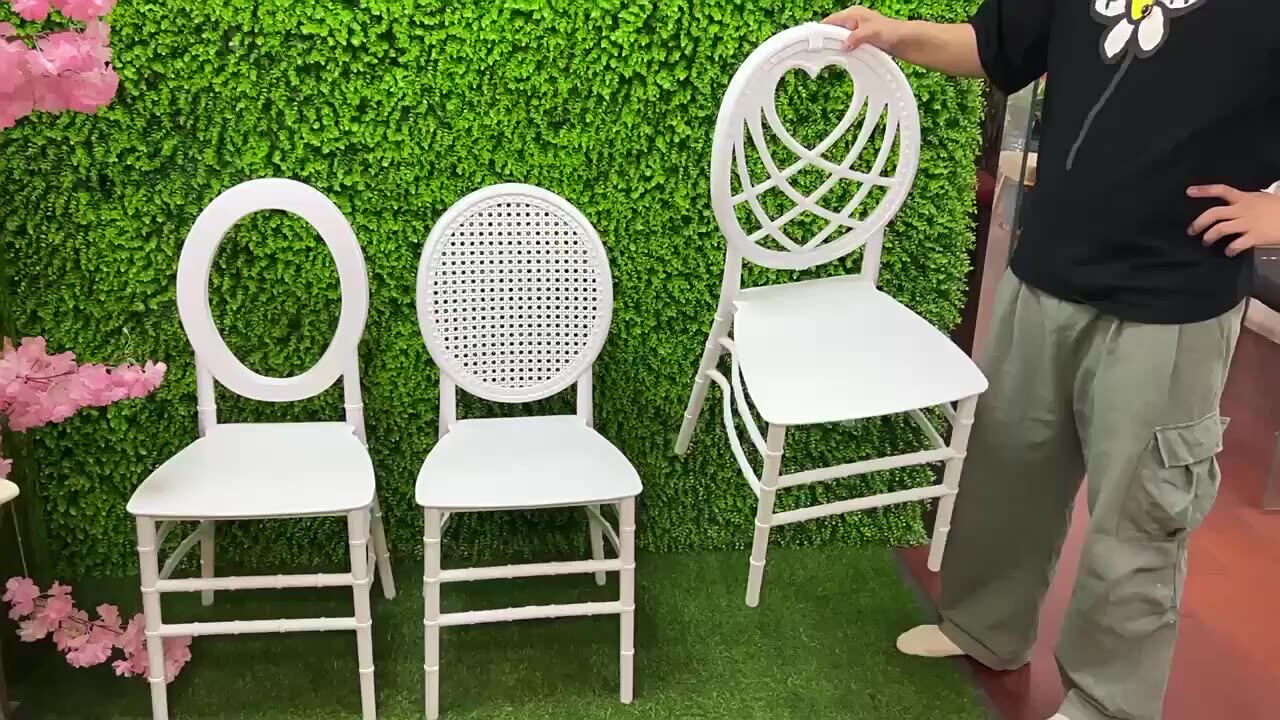 White Stackable Chaise Tiffany En Plastiques Cadeiras Nbjihow Chair De ...