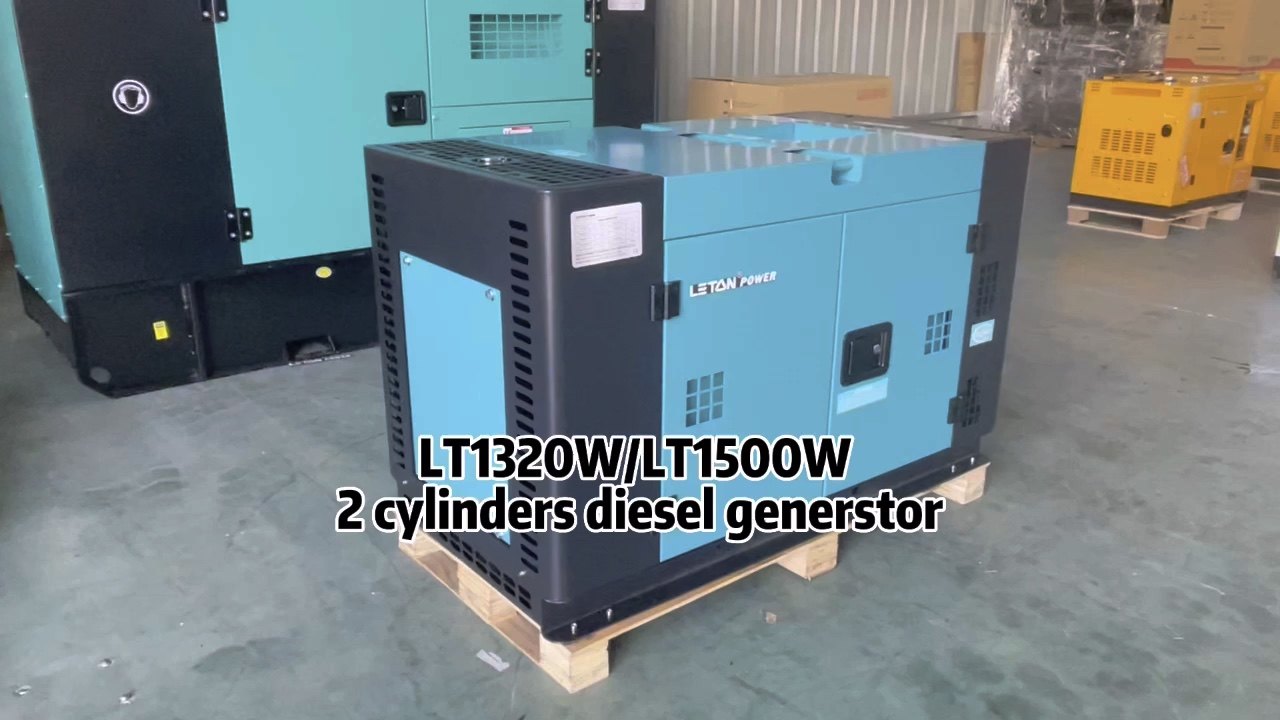 Super Silent 15 Kva Generator Diesel With Remote Start Key 2 Cylinder ...