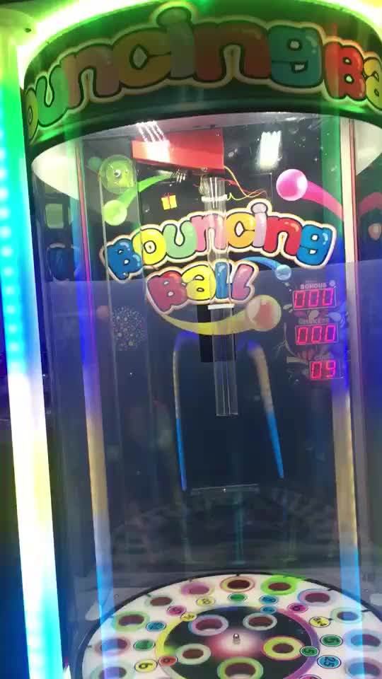 Kids Coin Operated Jump Bingo Ball Lottery Ticket Monster Drop Ball ...