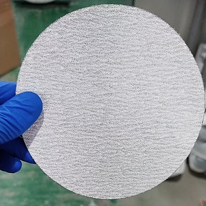 5 Inch Multi-holes White Sanding Discs Magic Sticker Aluminum Oxide ...