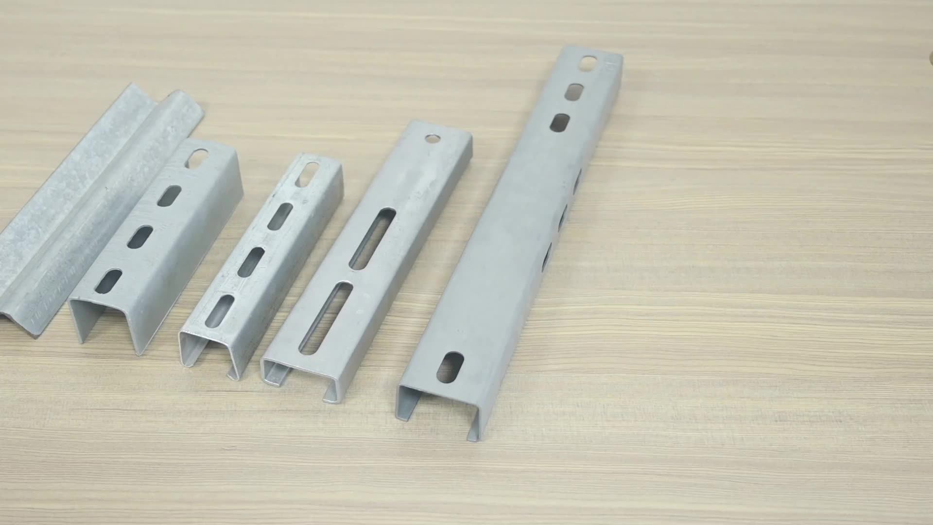 Slotted Galvanized Steel Solar Unistrut Seismic Bracing Double C Lipped ...