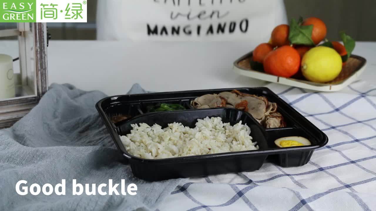 Easy Green Disposable Japanese 5 Compartment Lunch Bento Boxes - Buy ...