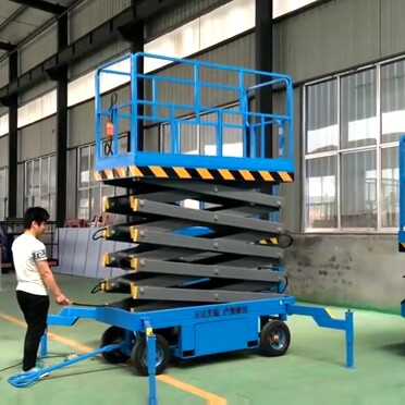 China Motorized Track Crawler Motorcycle Guid Rail Fixed Work Elevator ...