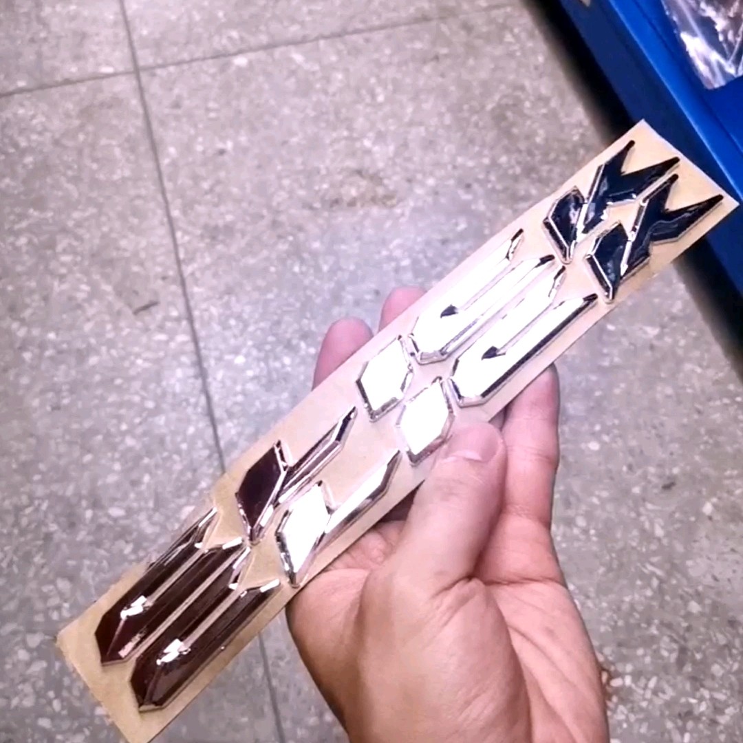 Custom Chrome Plating Plastic Logo Emblem For Honda Click Motorcycle ...