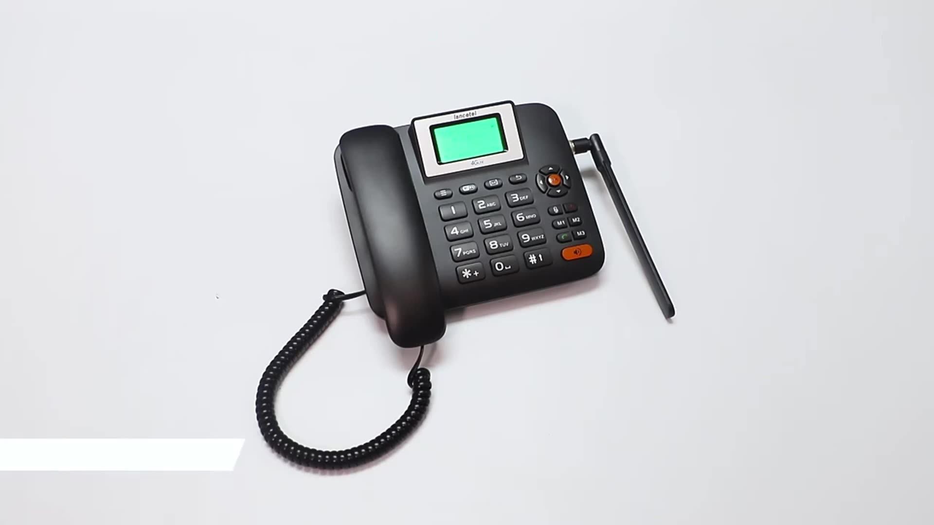 4g Lte Fixed Wireless Phone Desktop Phone Cordless Desk Telephone ...