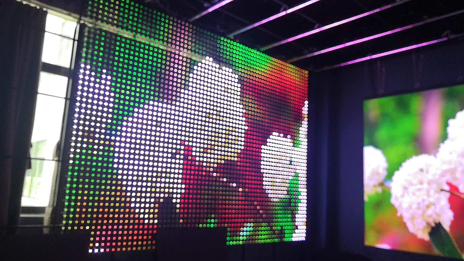 Foldable Outdoor Led Net Screen Curtain Soft Flexible Display - Buy ...