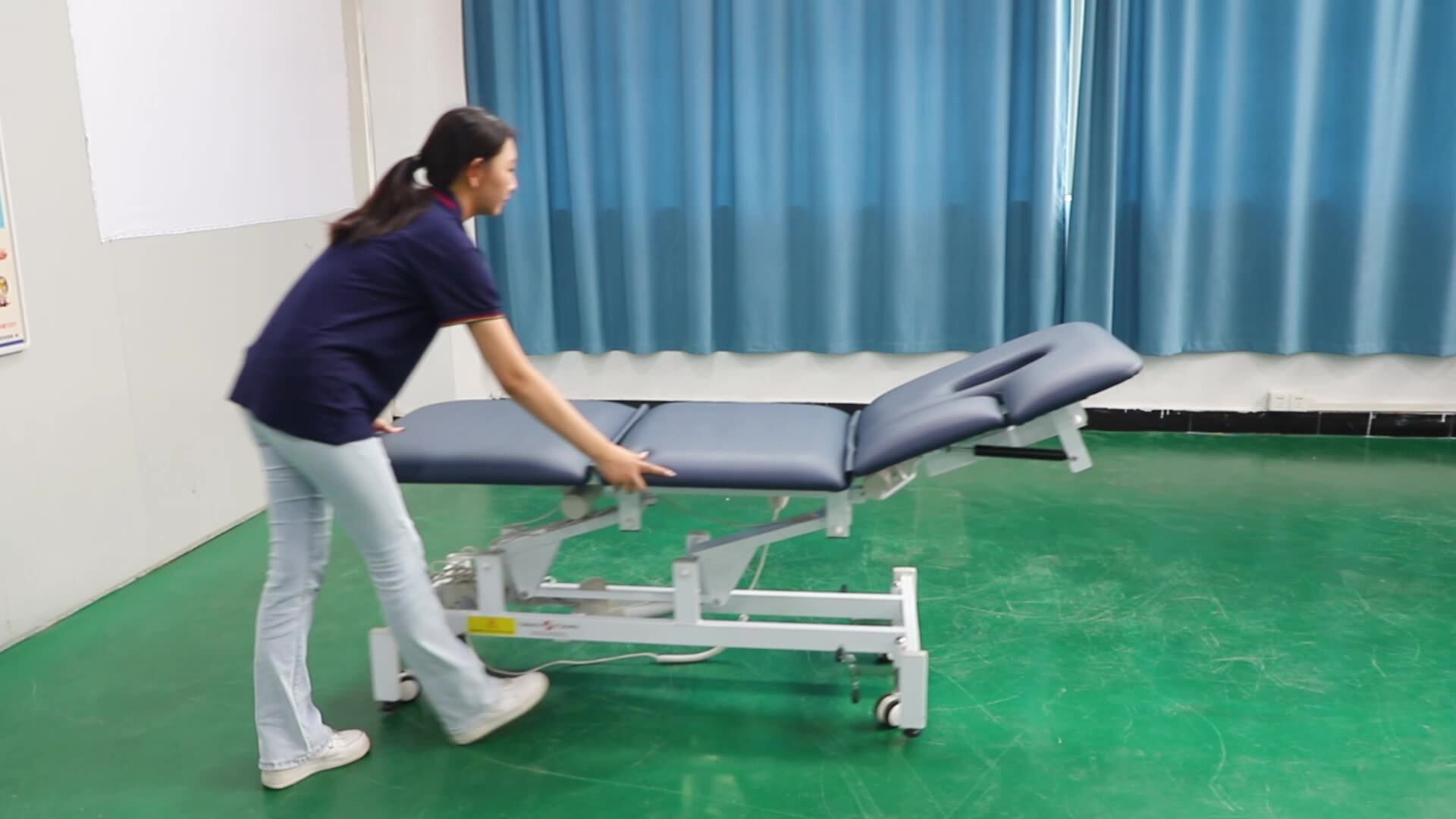 Electrical Height Adjustable Echocardiography Examination Table Physio ...