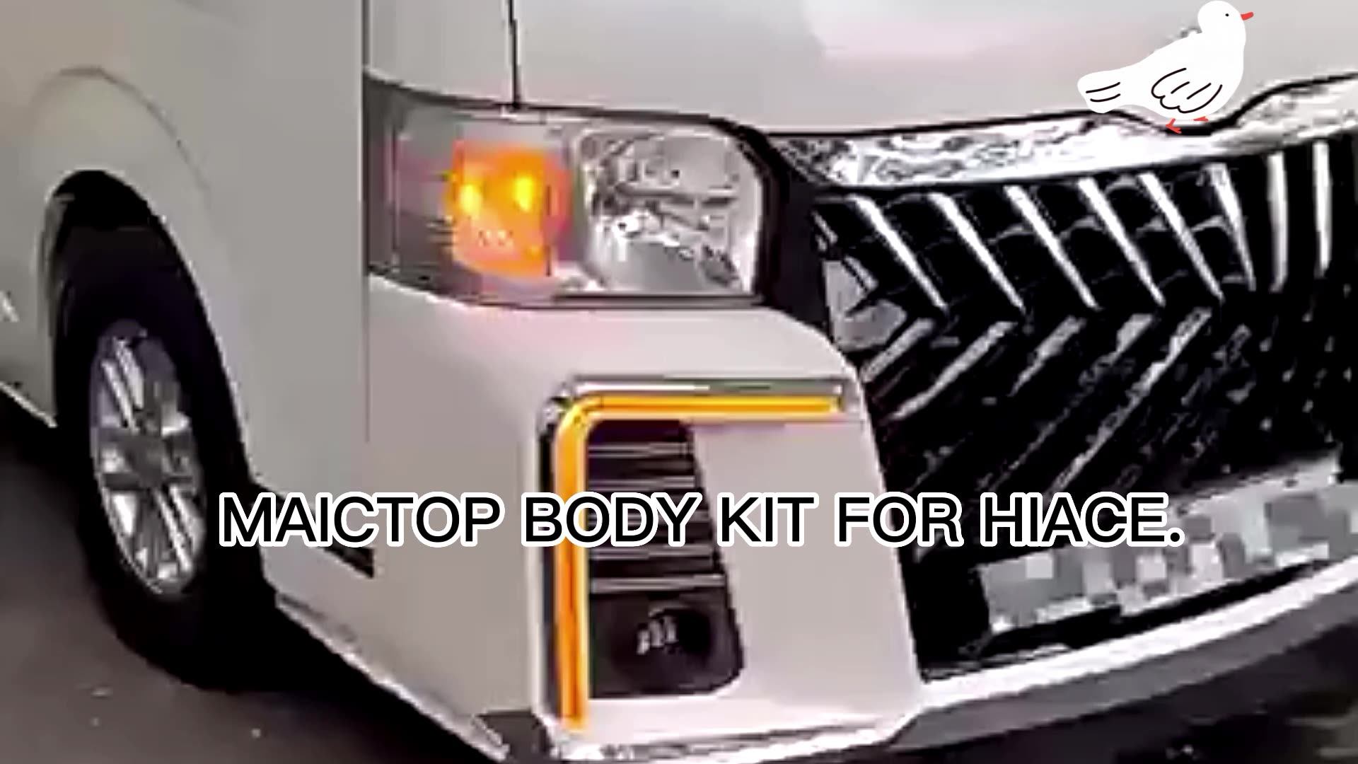 Maictop Car Accessories Facelift Upgrade Front Rear Bumper Grill Body ...