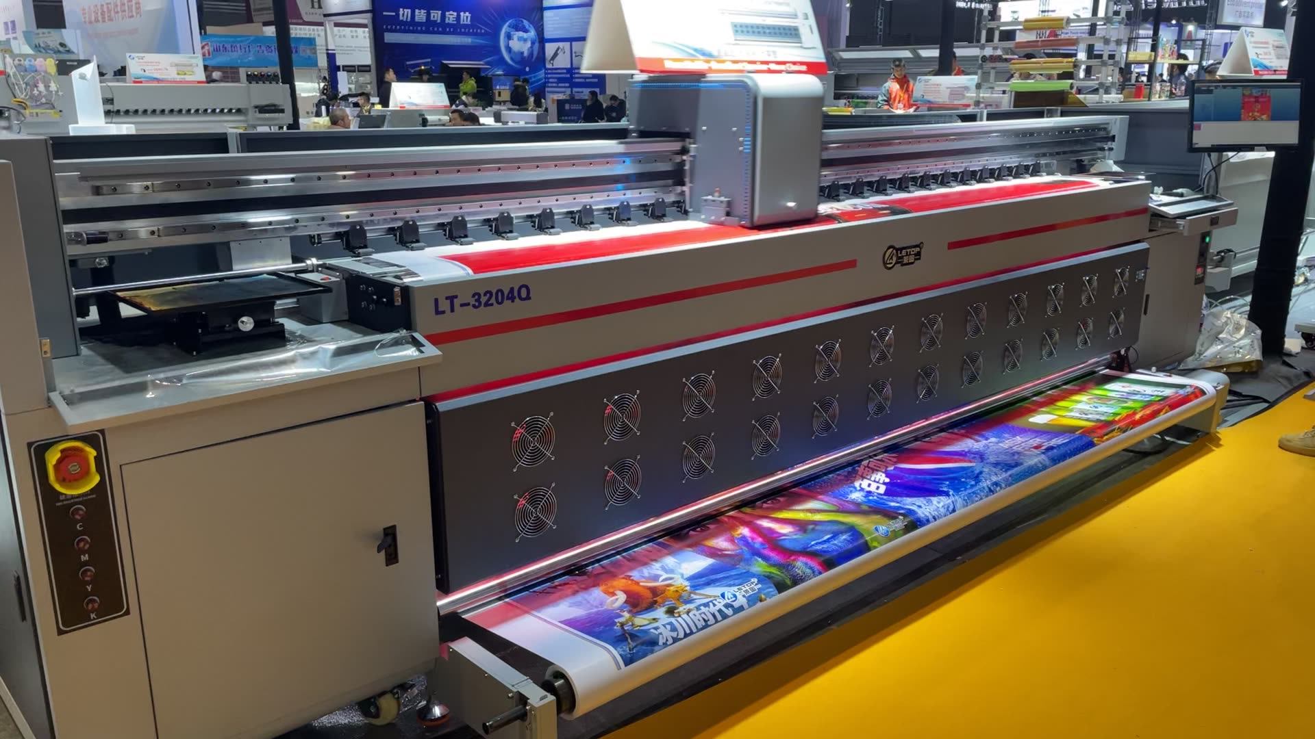 New Print 3.2m Starfire Automatic Inkjet Printers 1024 6 Printheads ...