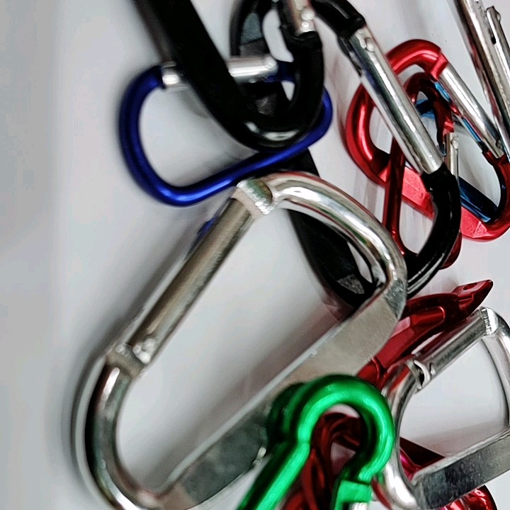Wholesale Carabiner Clip Aluminum D-ring Spring Loaded Gate Small ...
