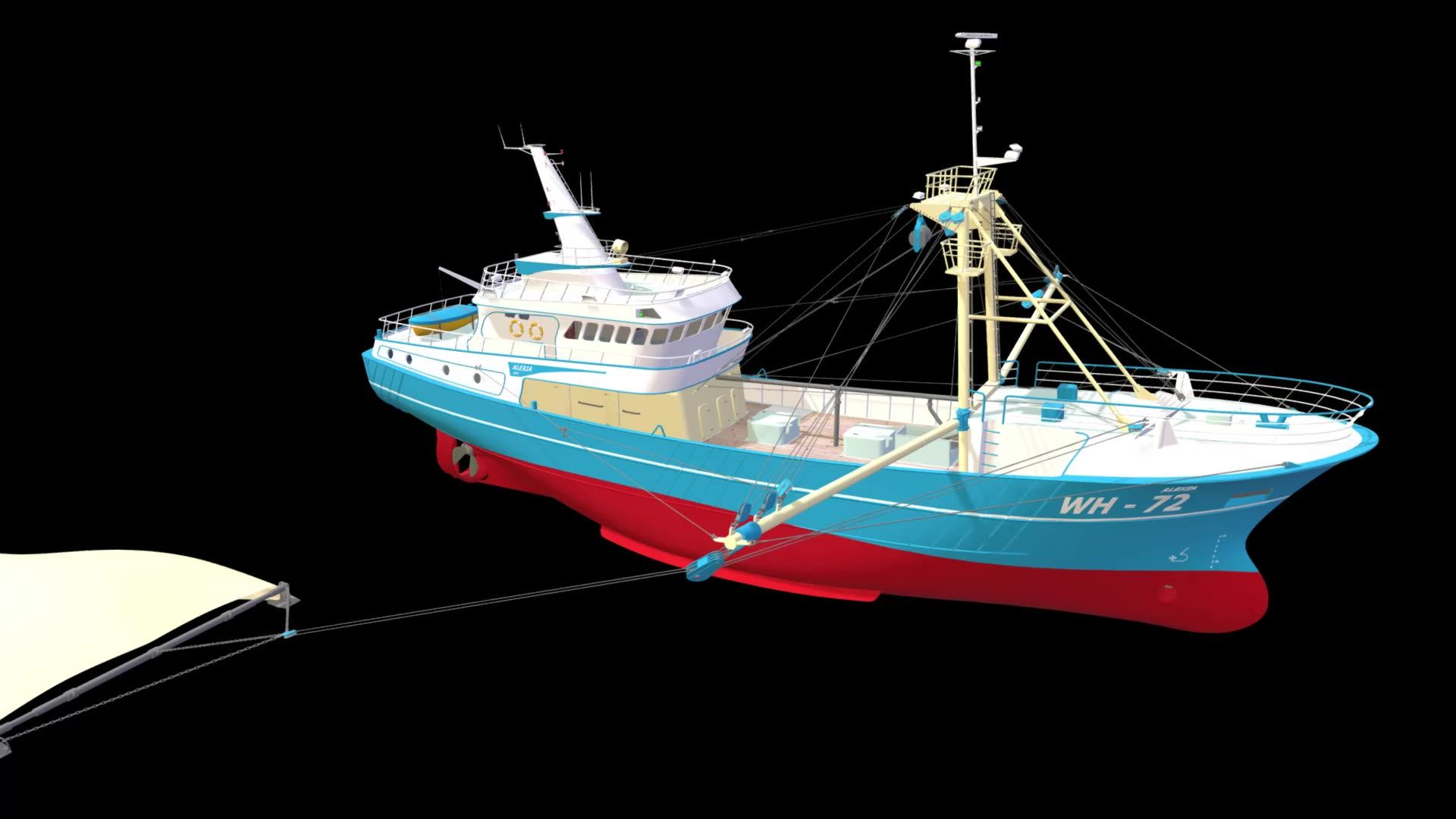 Grandsea 32m Commercial Fishing Vessel Steel Fishing Boat Side Trawler ...