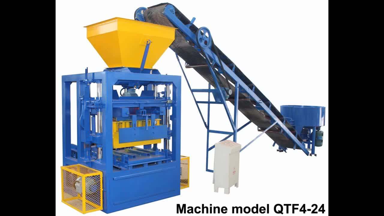 Semi-automatic Smart Block Machine Make 4 6 8 Inch Blocks Qtf4-24 From ...