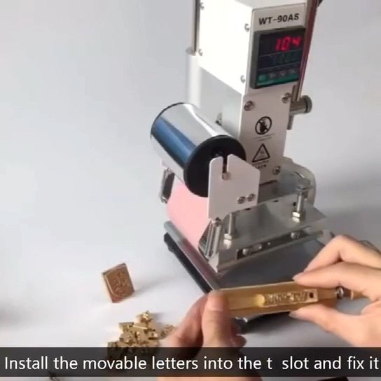 Double Use Custom Letters Stamp Gold Foil Hot Stamping Machine For ...
