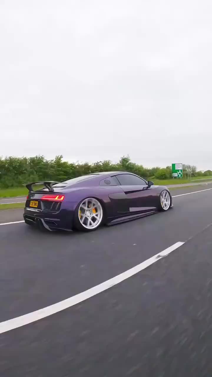 Carbon Fiber Front Lip Rear Diffuser Rear Spoiler For Audi R8 2017-1019 ...