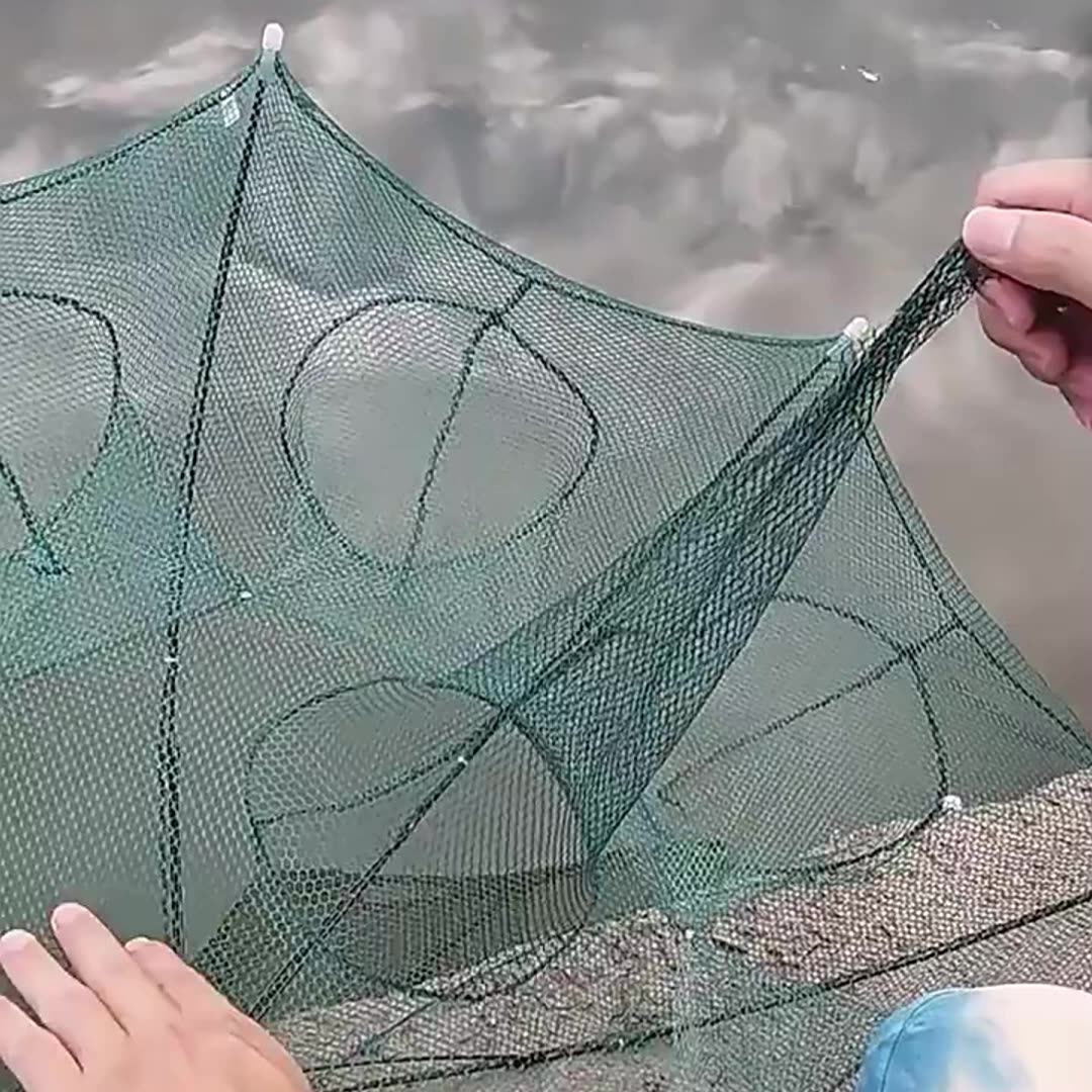 Portable Prawn Bait Crab Shrimp Net Drop Landing Fish Pier Harbour Pond ...