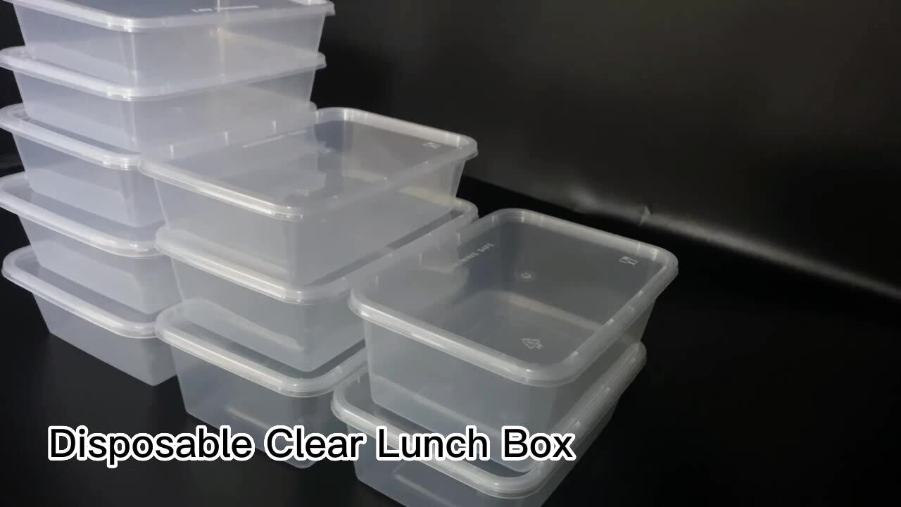 Wholesale Clear Lid Takeout Container Disposable Takeaway Lunch Food ...