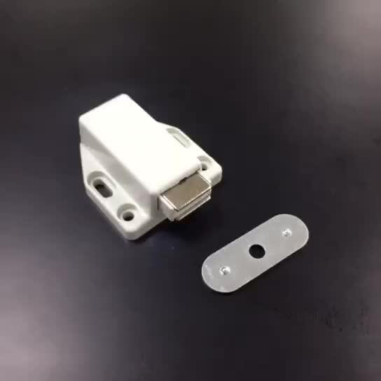 White Double Round Head Magnetic Catch Latch For Cabinet Cupboard - Buy ...