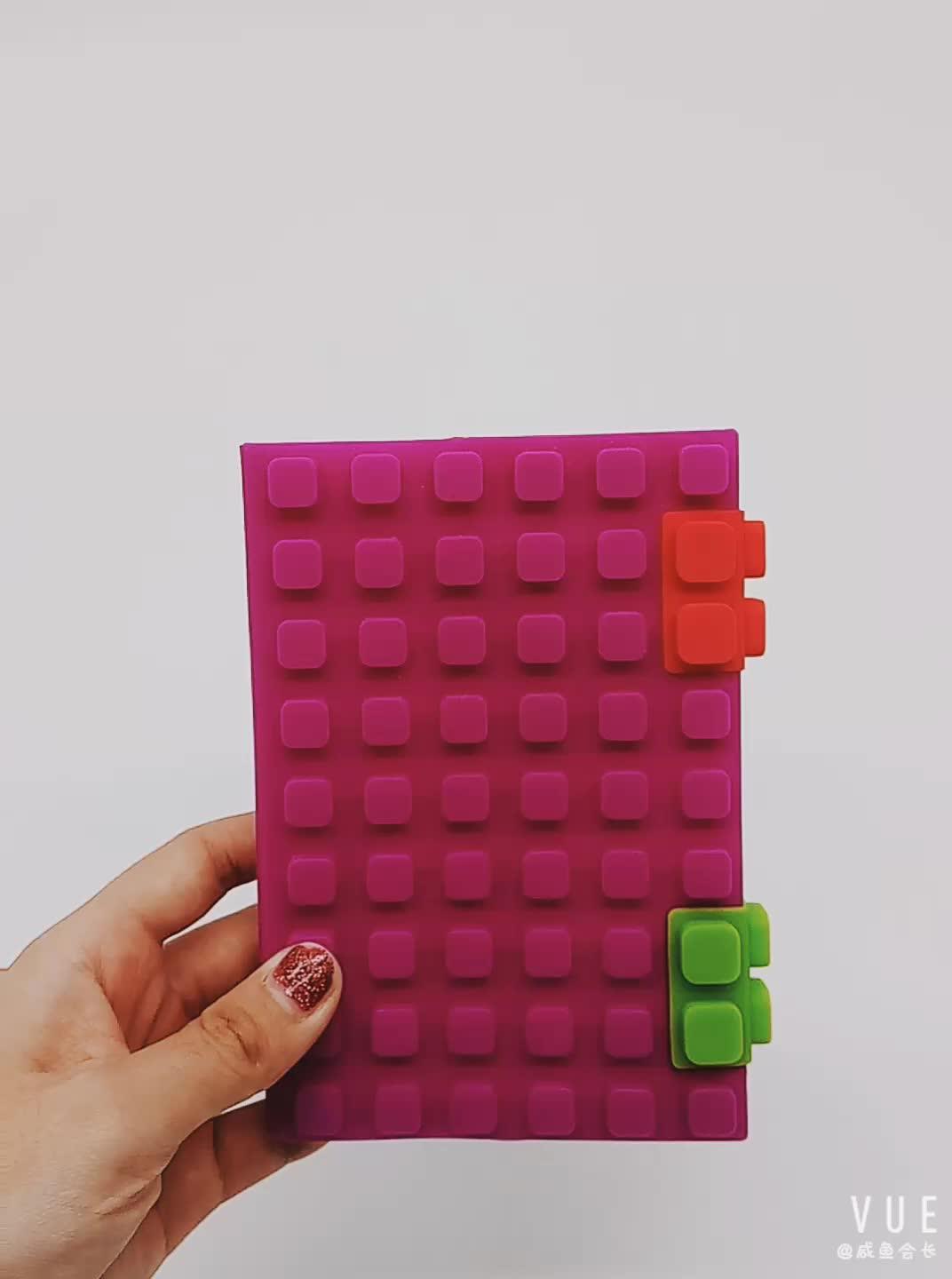 Promotional Blocks Design Silicone Notebook For A4/a5/a6 - Buy Notebook ...