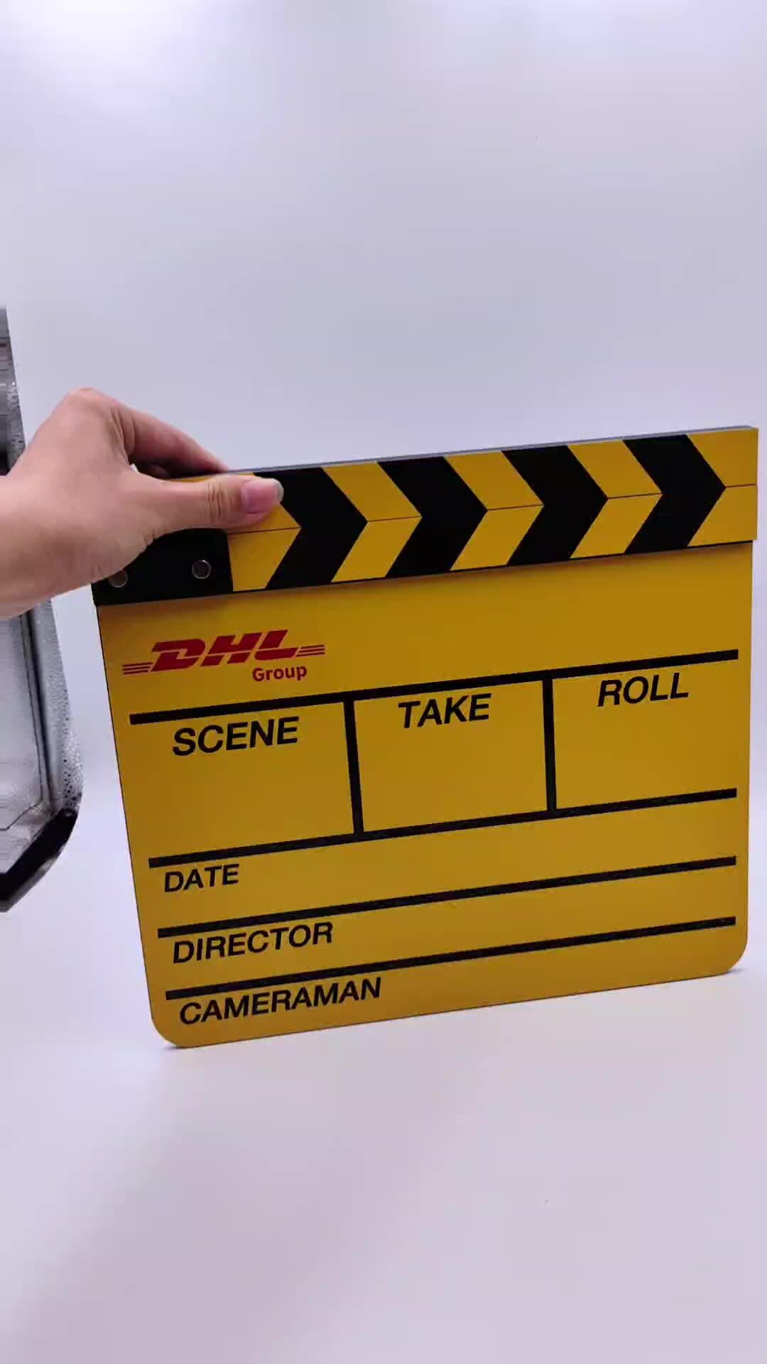 Acrylic Clapper Board Dry Erase Film Slate Cut Action Scene Clapper ...