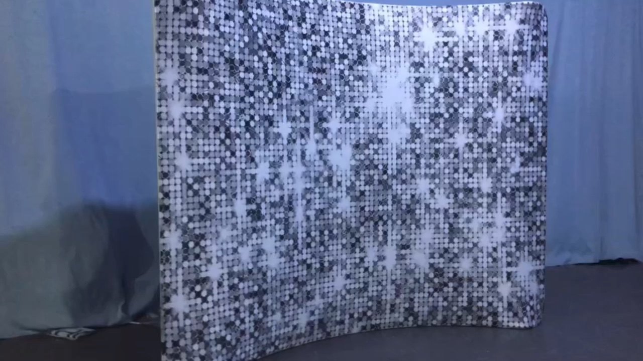 Wedding Decoration For Stand Round Party Metal Flower Wall Stage Gold ...