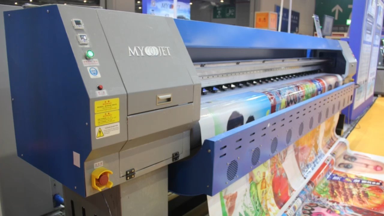 Myjet High Speed Flex Banner Printing Machine 3.2m 8 Heads Konica 512i ...