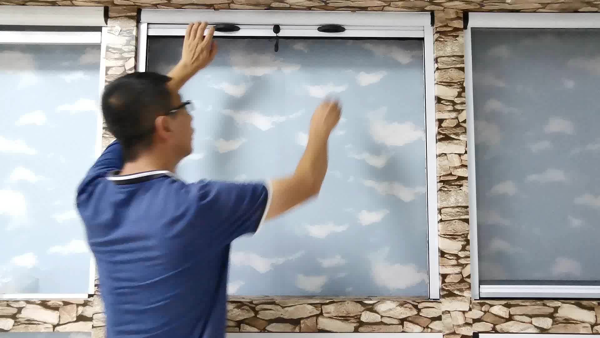 Diy Design One Way Vision Window Screen Type Up Roller Aluminium ...