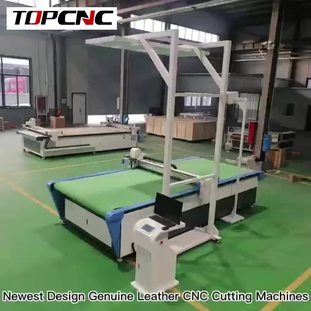 Tc China Cnc Leather Shoes Cutting Machine Hydraulic Swing Arm Cl ...
