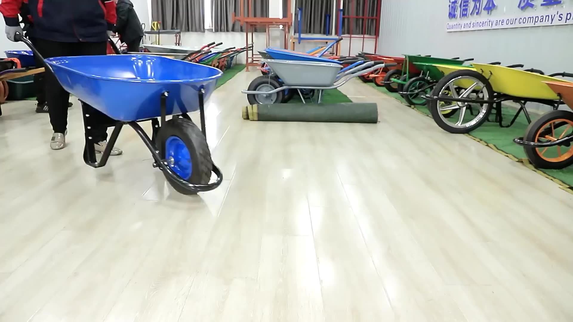 Wb5009s Factory Handling Stainless Steel Wheel Barrow Double Wheel ...