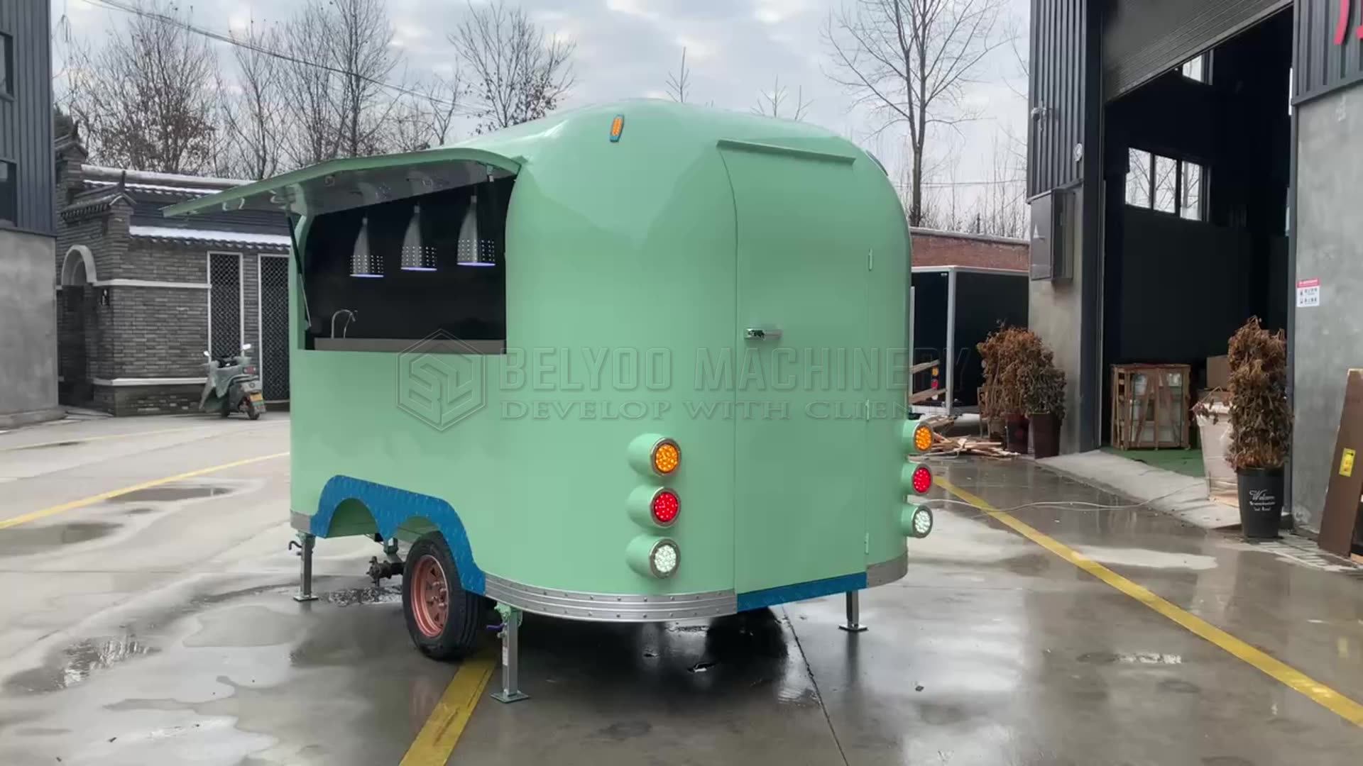 Airstream Food Kiosk Mobile Restaurant Food Trucks Mobile Coffee Shop ...