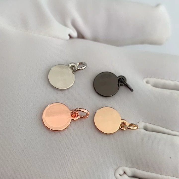 Zinc Alloy Custom Made Metal Logo Charms Brand Letter Metal Pendant For ...