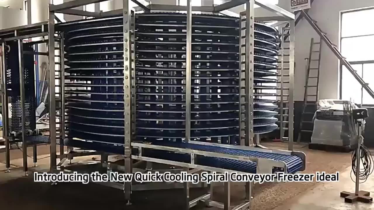 Stainless Steel Conveying Spiral Tower Cooling Tower Food Drying Mesh ...