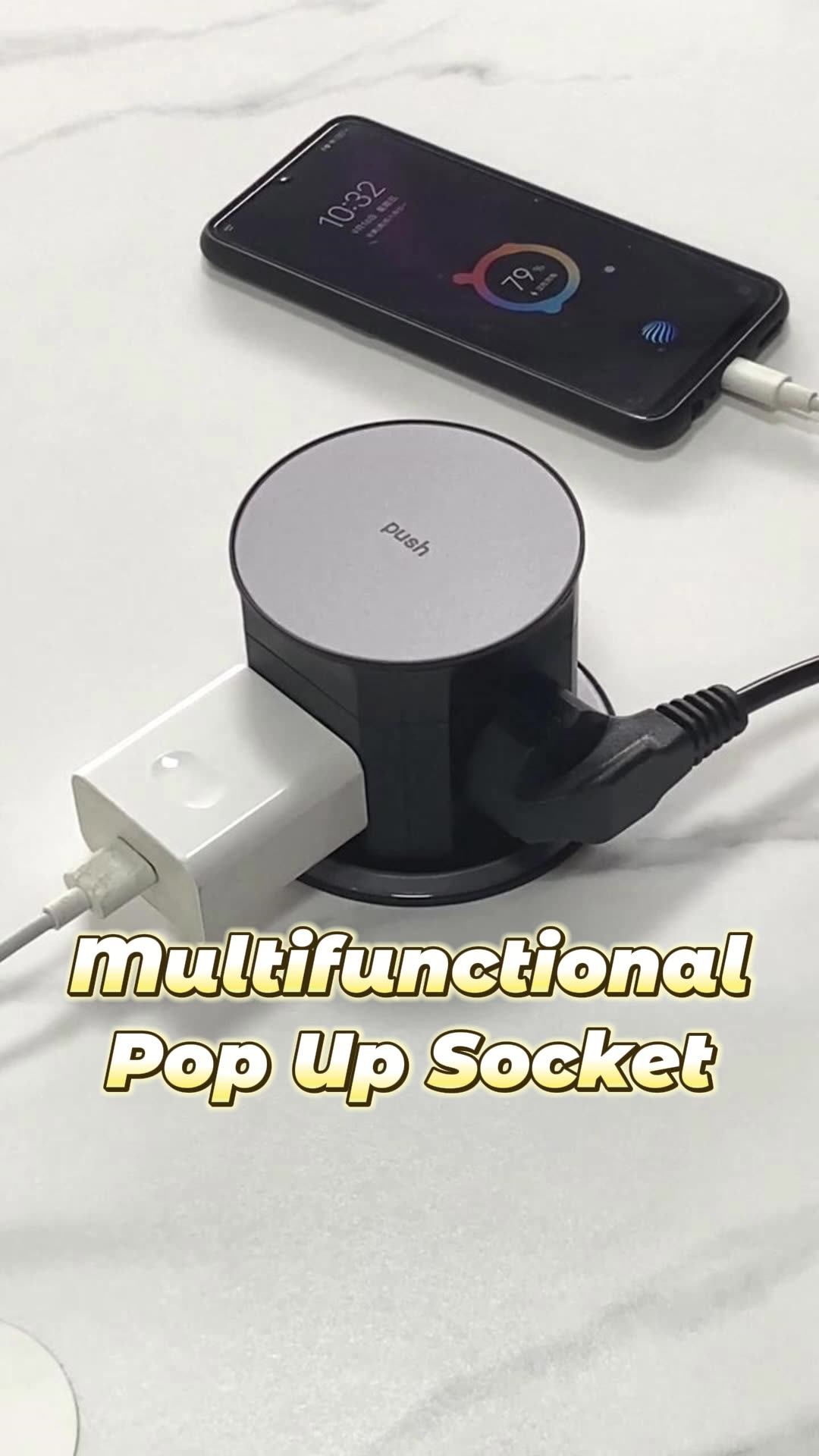 Office Furniture Pulling Pop Up Kitchen Desktop Table Mounted Socket ...