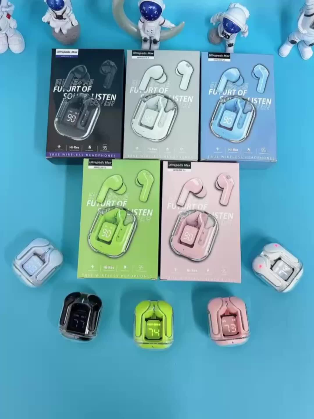 2024 Hot Tws Air31 Earbuds Transparent Wireless Stereo Headset ...