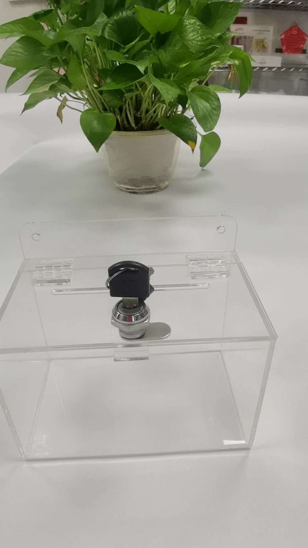 Lockable Transparent Plexiglass Box,Plexiglass Lock Boxes - Buy ...