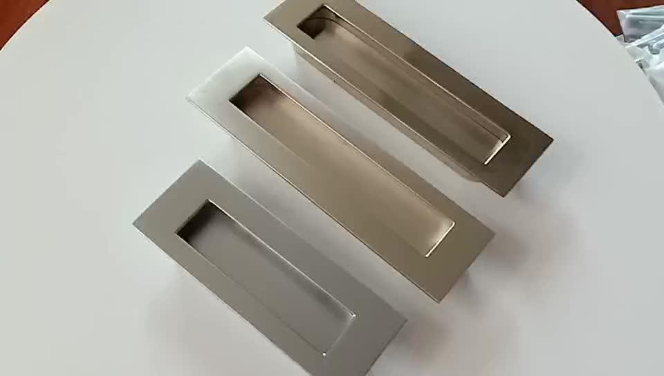 Zinc Alloy Hidden Door Handles Concealed Built-in Pulls Recessed Handle ...