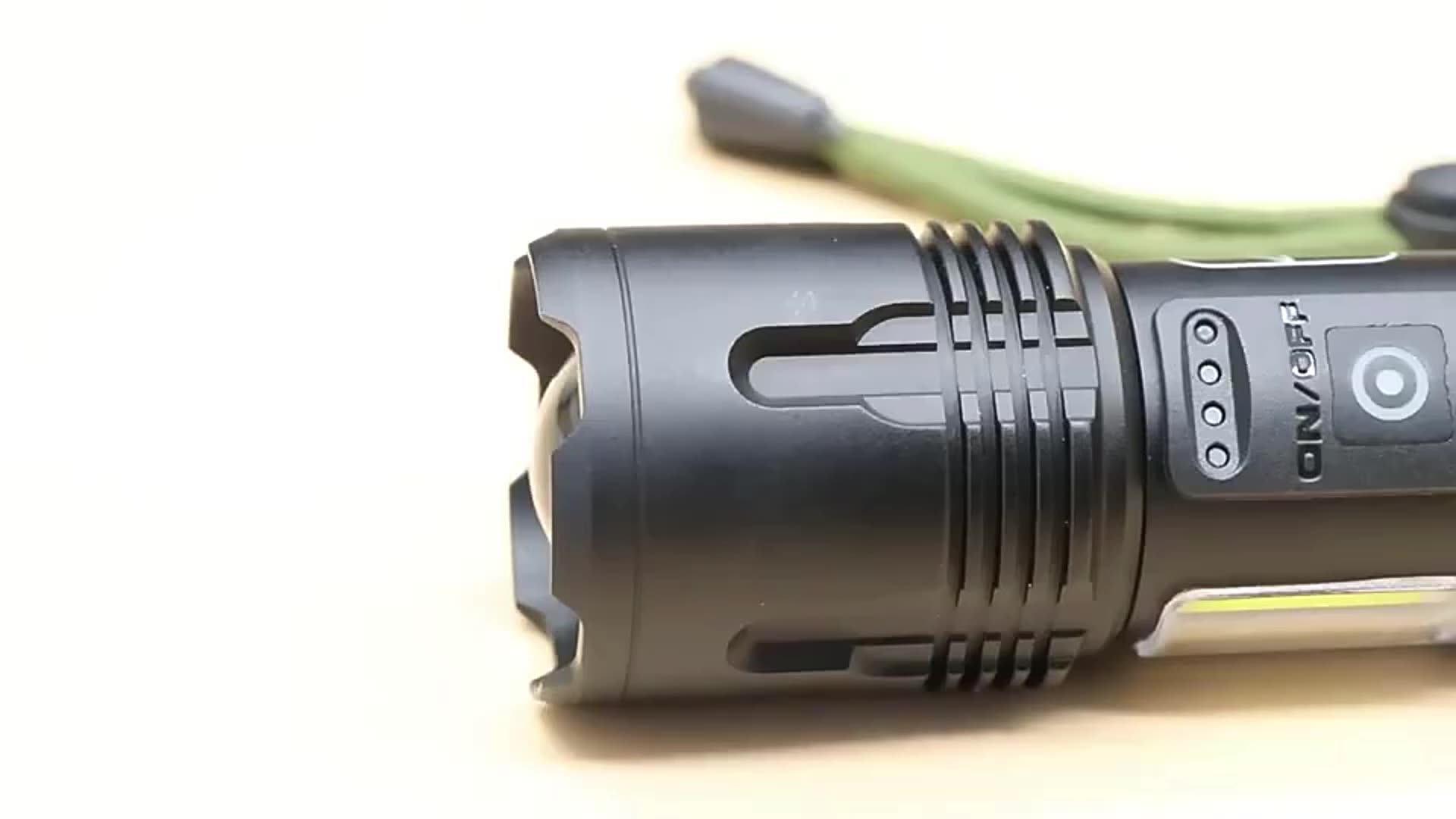 Powerful Waterproof Zoomable Rechargeable Xhp70 Led Emergency Tactical ...