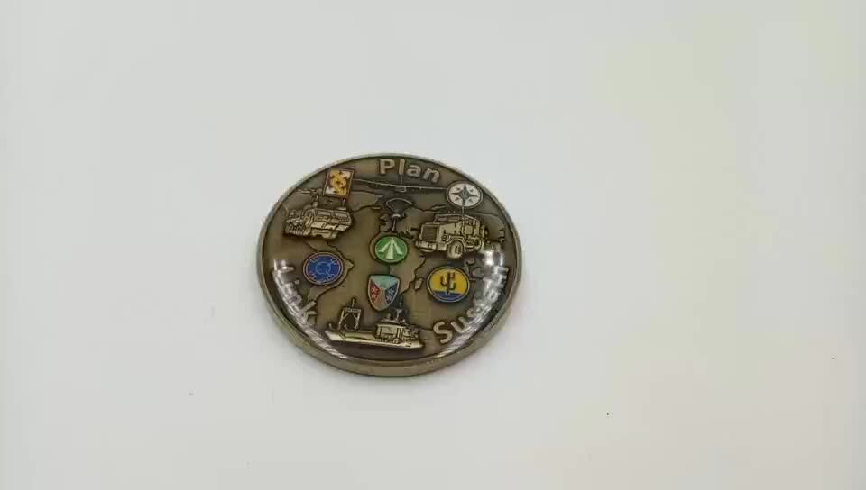 Customize Antique Gold Challenge Coin With Epoxy Dome - Buy Epoxy Dome ...