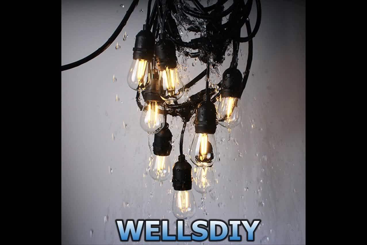 12v Patio Party Light E27 Waterproof Ip65 Indoor Outdoor Christmas ...