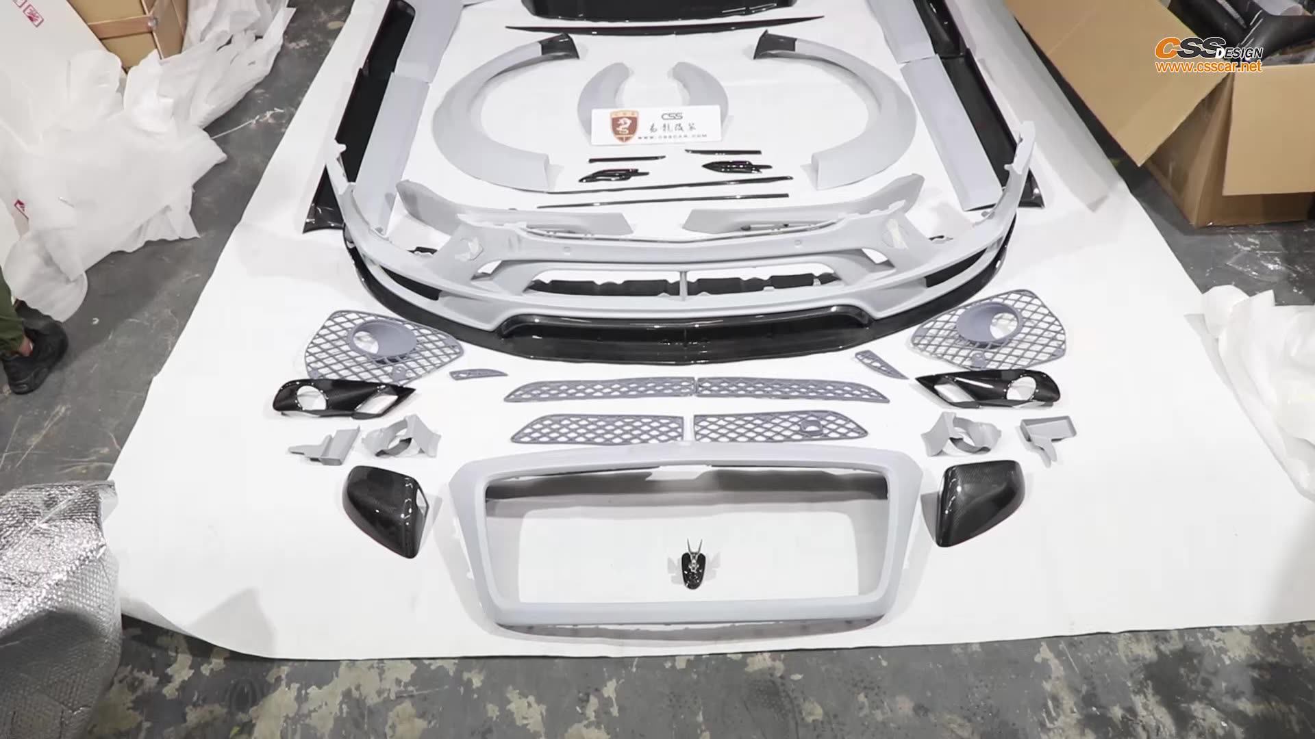 Carbon Fiber&fiberglass Body Kit Parts Front Bumper Rear Bumper Side ...