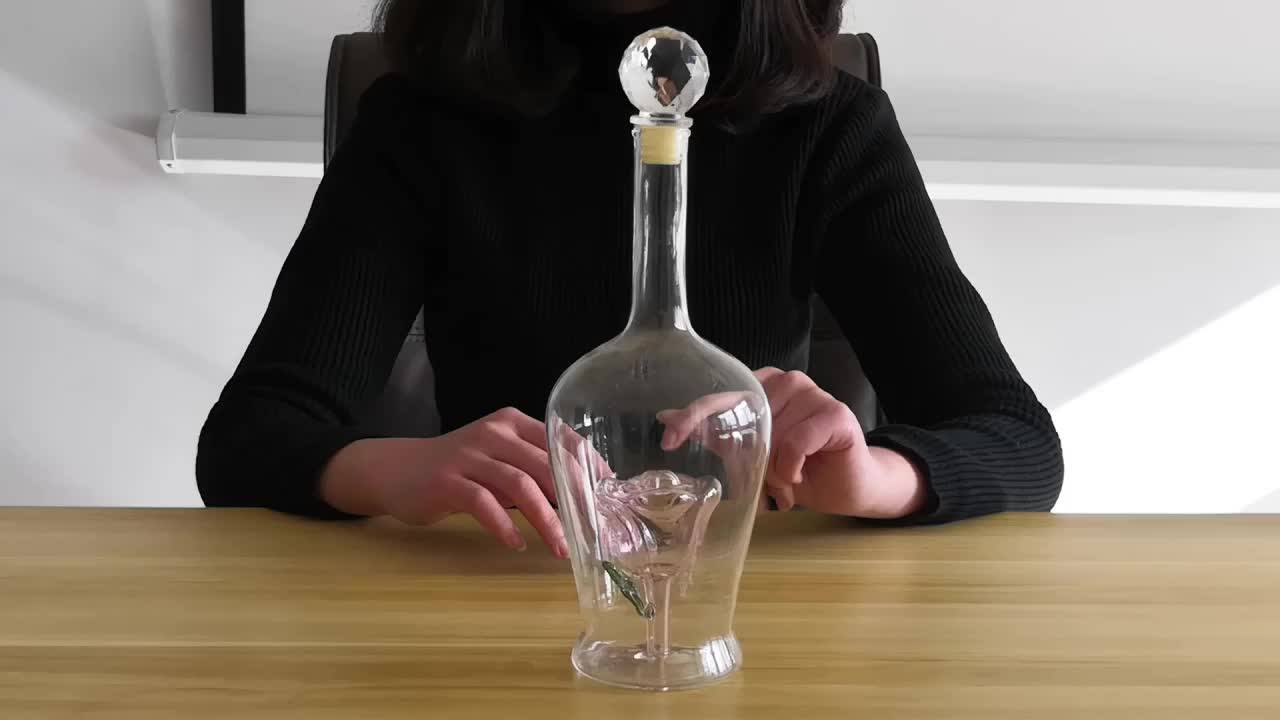 Wholesale Glass Liquor Rose Tequila Bottles - Buy White Glass Bottle ...