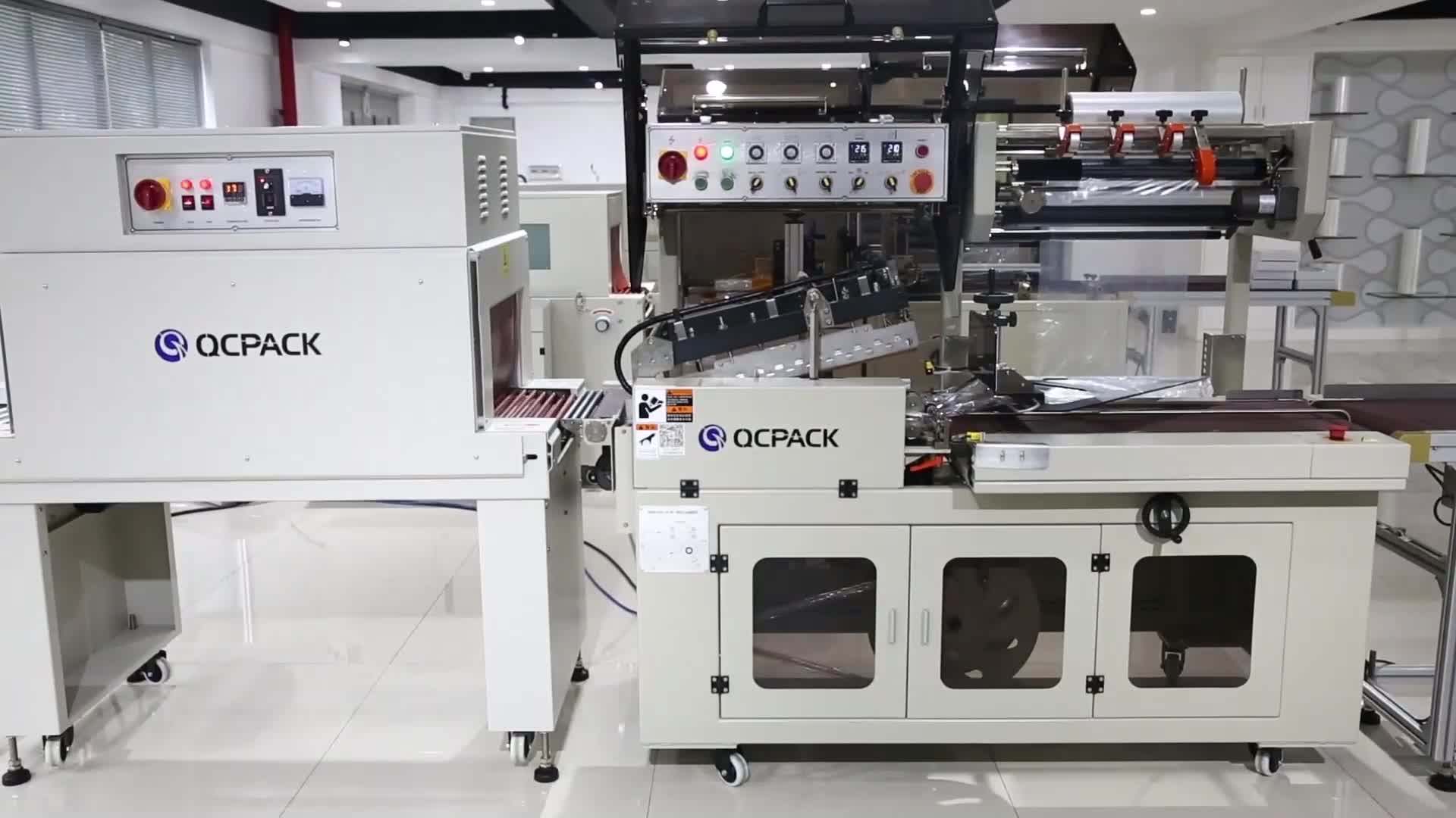 Automatic Adhesive Tape Wallpaper Canvas Roll Shrink Wrapping Machine ...