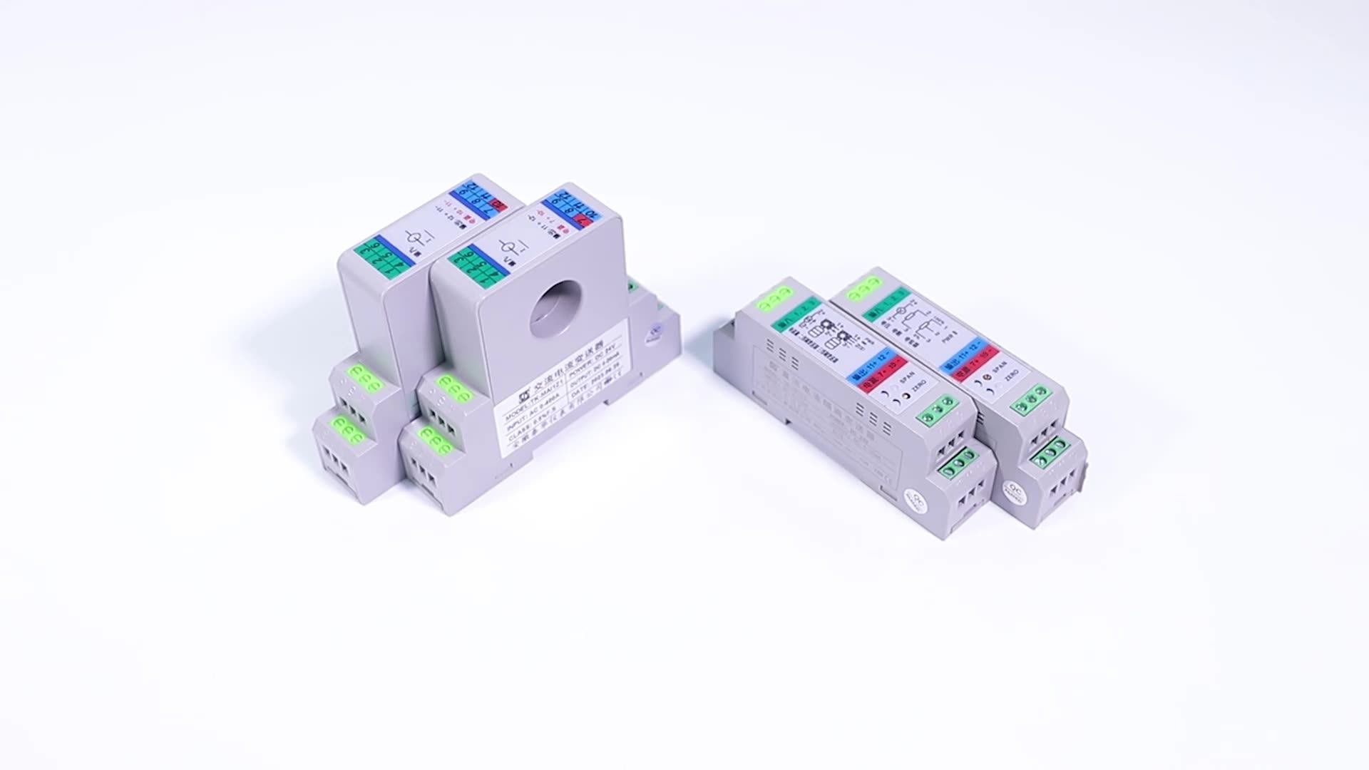 Ct 1a 5a Current Transmitter With Analog Output 4-20ma / 1-5v ...
