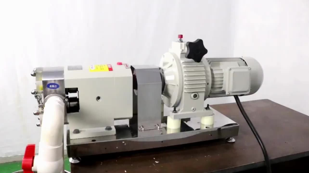 Small Sauce Syrup Paste Milk Lobe Rotary Pumps Filling Machine Electric ...