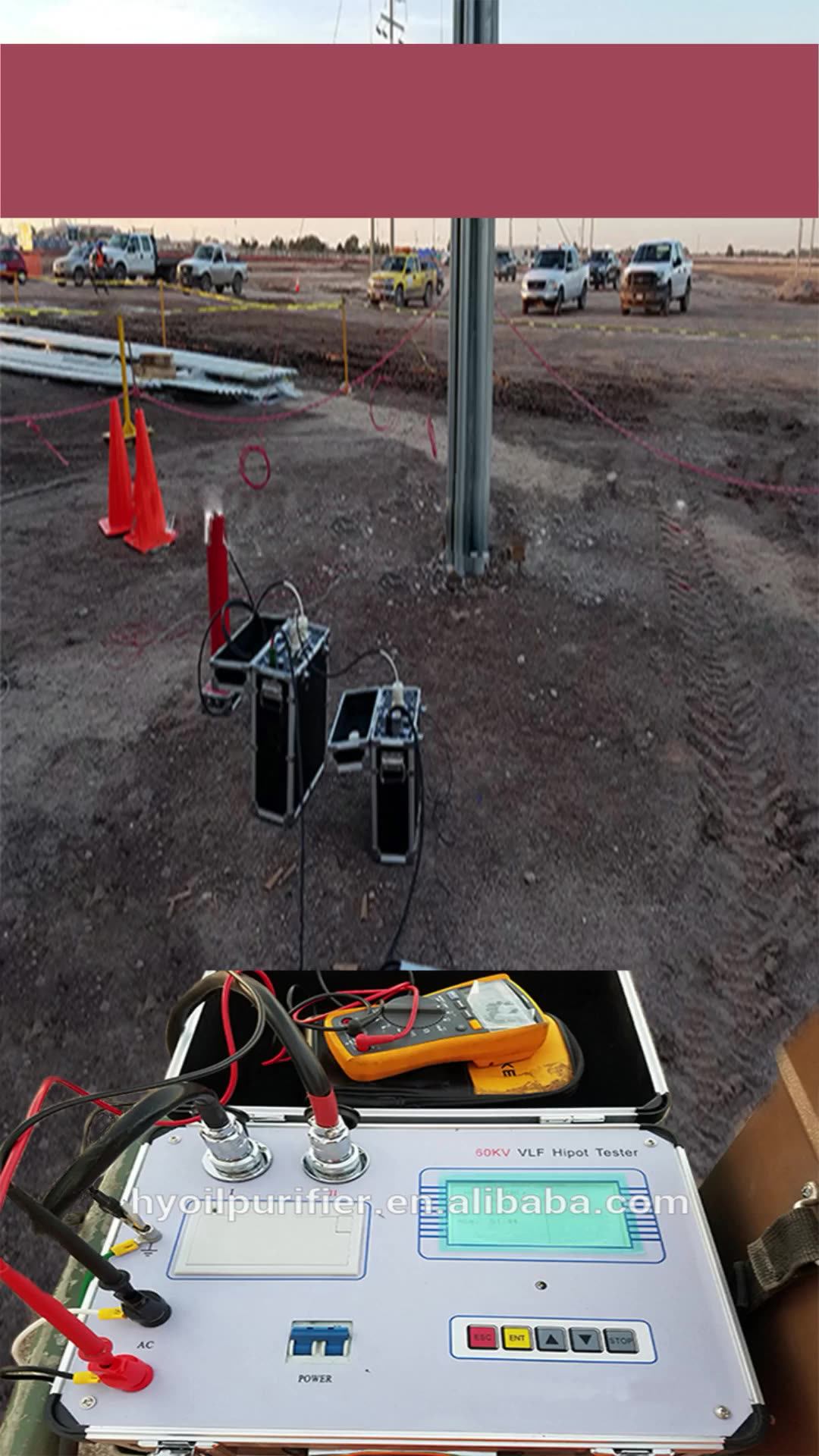 Vlf High Voltage Cable Hipot Tester Very Low Frequency Hv Test ...