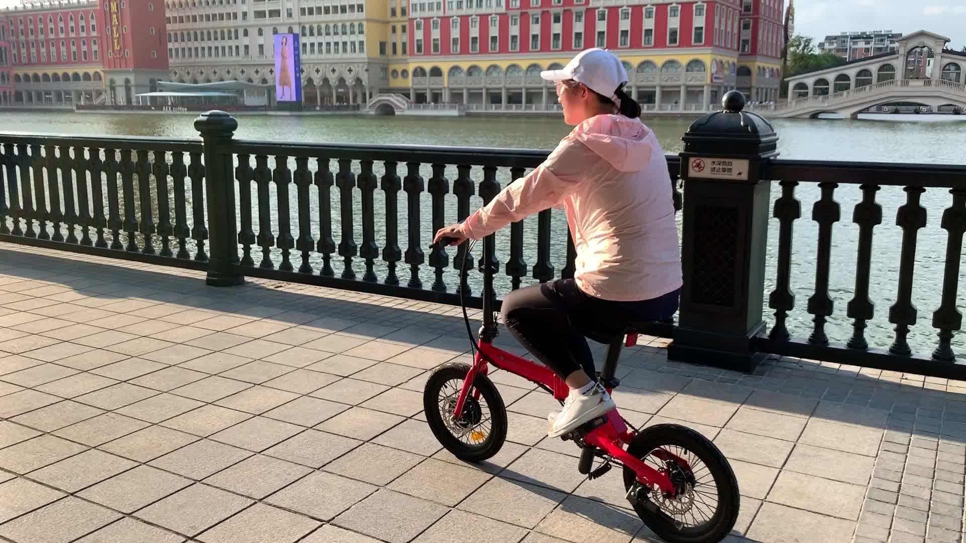 Electric City Bike 7 Speed White Girl Cargo Women Shopping Bike 20 Inch ...