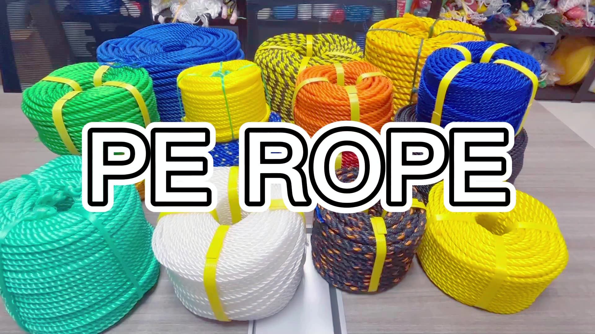 Source Factory Blue Color Plastic Polyethylene Pe Rope For Fishing ...